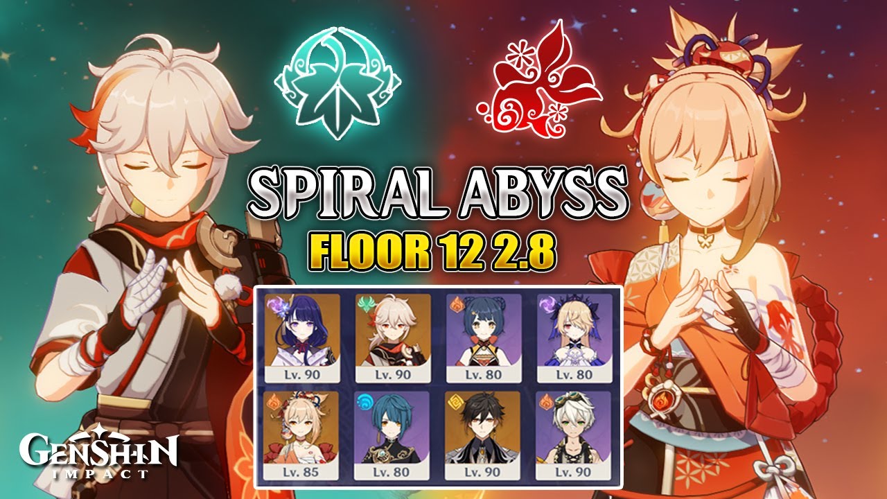 SPIRAL ABYSS FLOOR 12 2.8 YOIMIYA VAPORIZE x KAZUHA OVERLOAD TEAM FULL ...