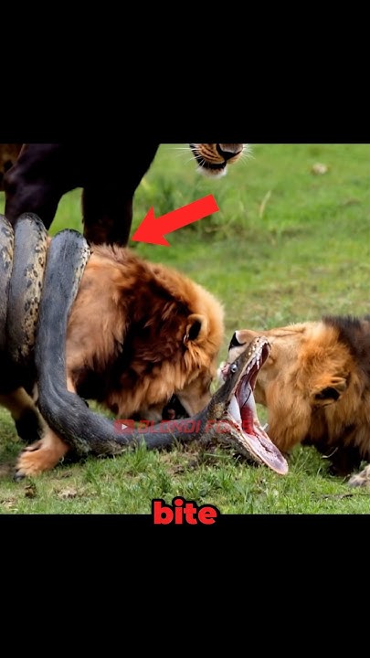 Python Snake VS Lion in The Wild! - YouTube