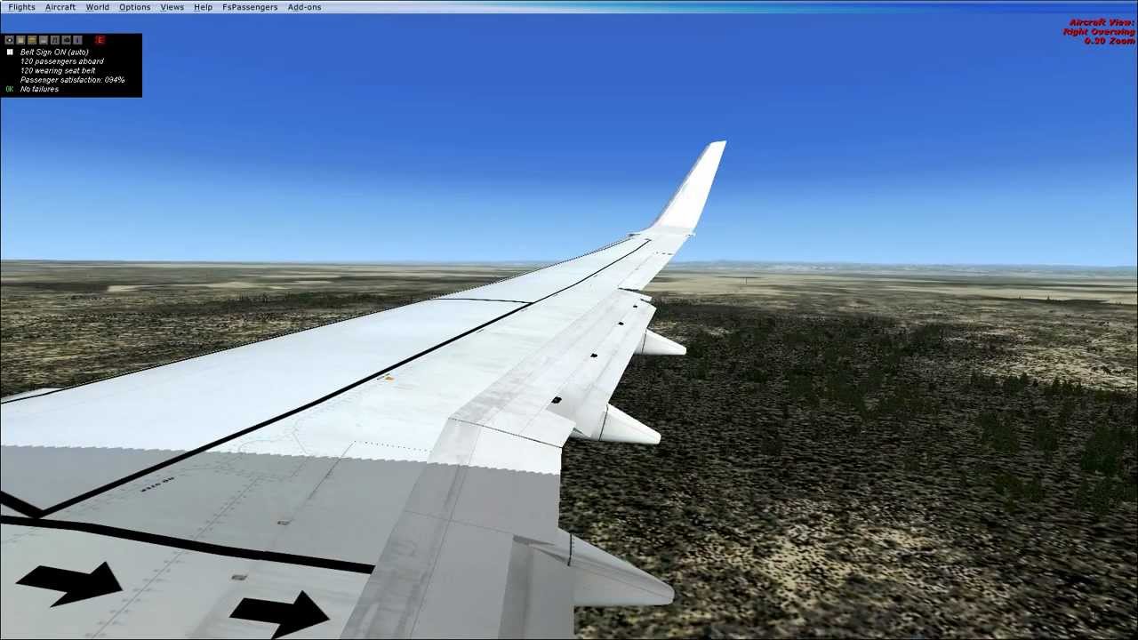 737NGX with FSPassengers Landing At Stockton Metropolitan KSCK FSX ...