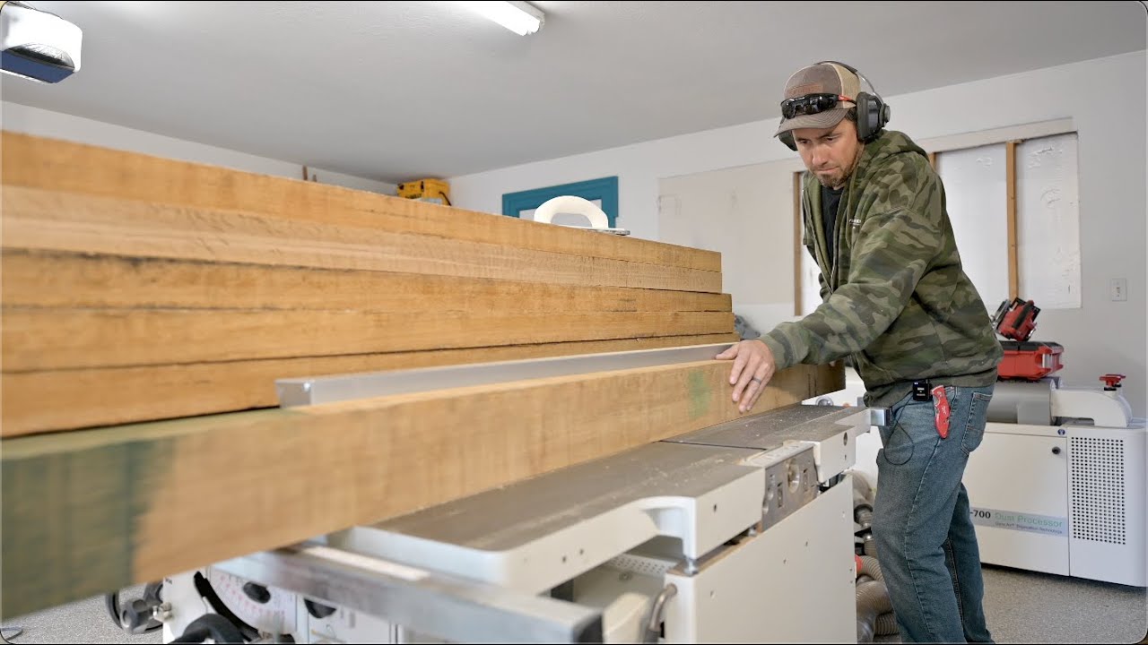 Building a raised panel solid white oak door - YouTube