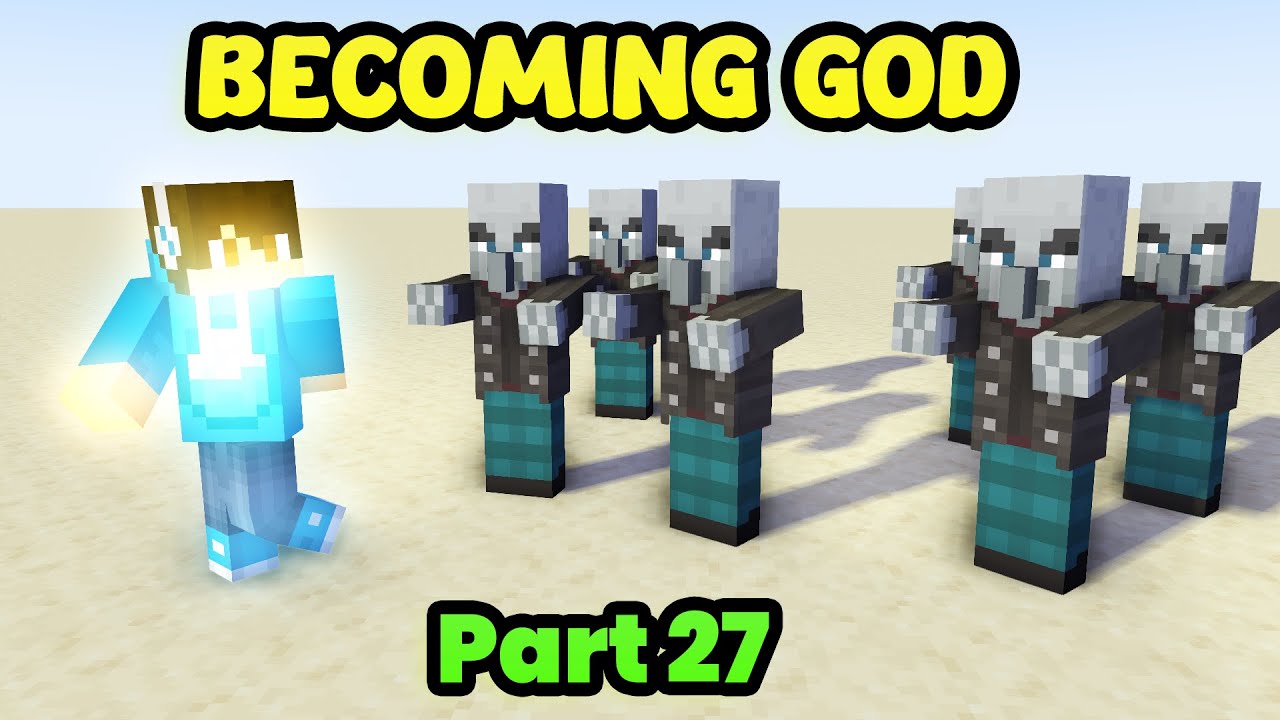 Minecraft Tamil 😍 | Becoming God To villagers 😱 | Part 27 | Tamil ...
