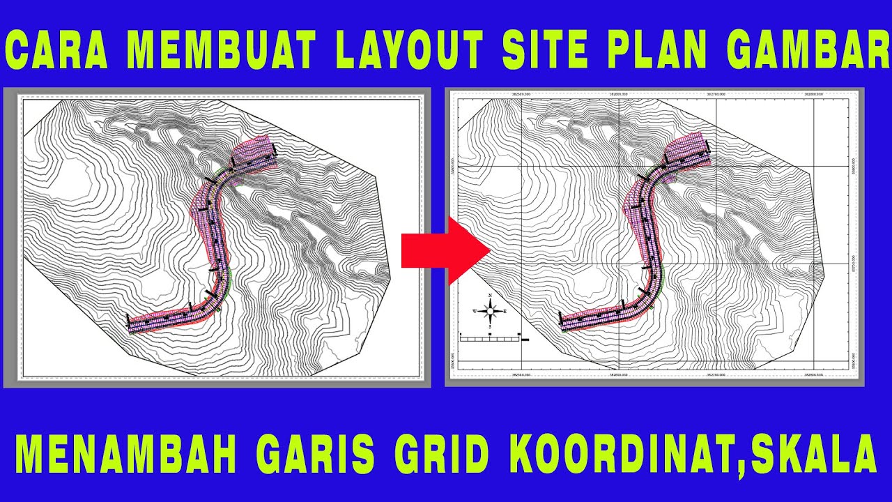 MEMBUAT LAYOUT DESIGN CIVIL 3D - YouTube