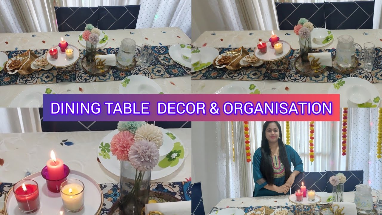 HOW TO CLEAN & ORGANIZATION OF DINING TABLE || DINING TABLE ORGANIZE ...