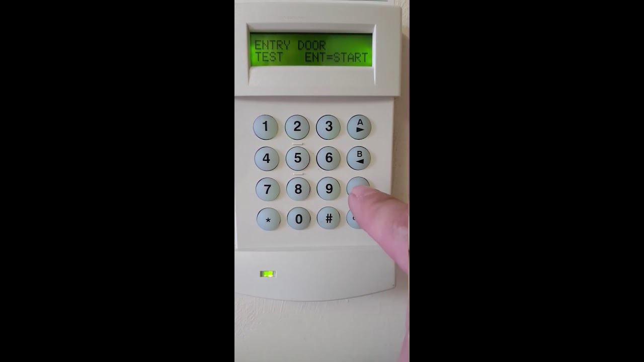 Walk test Honeywell Galaxy alarm - YouTube