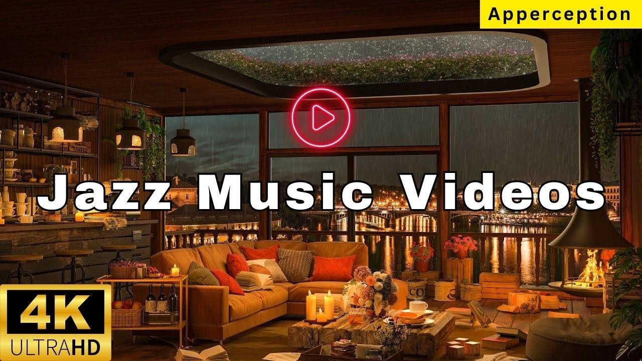 Cozy Jazz Music Bookstore Cafe Ambience with Relaxing Smooth Piano Jazz ...