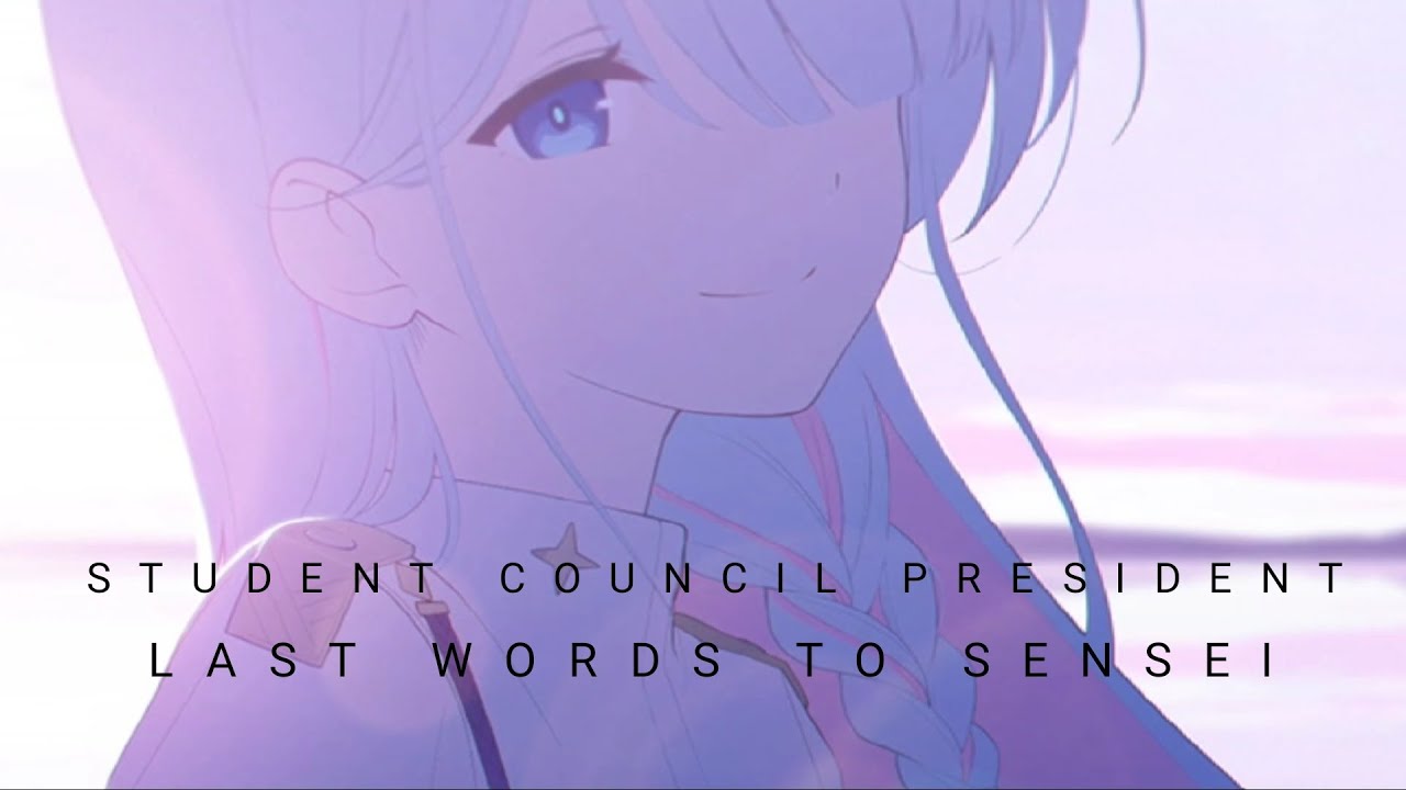 Blue Archive (Voiced Segment) | Student Council President's Final Words ...