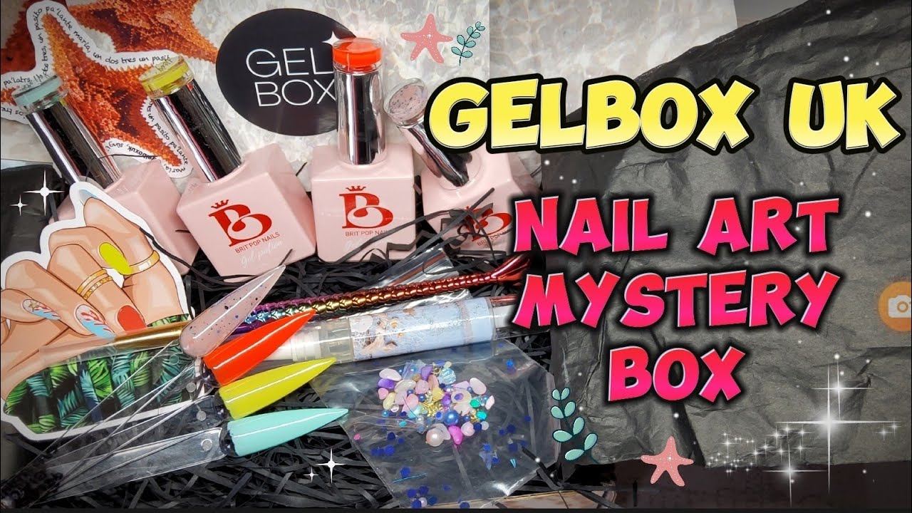 NAIL ART MYSTERY BOX! | GELBOX UK JULY MONTHLY SUB BOX - YouTube