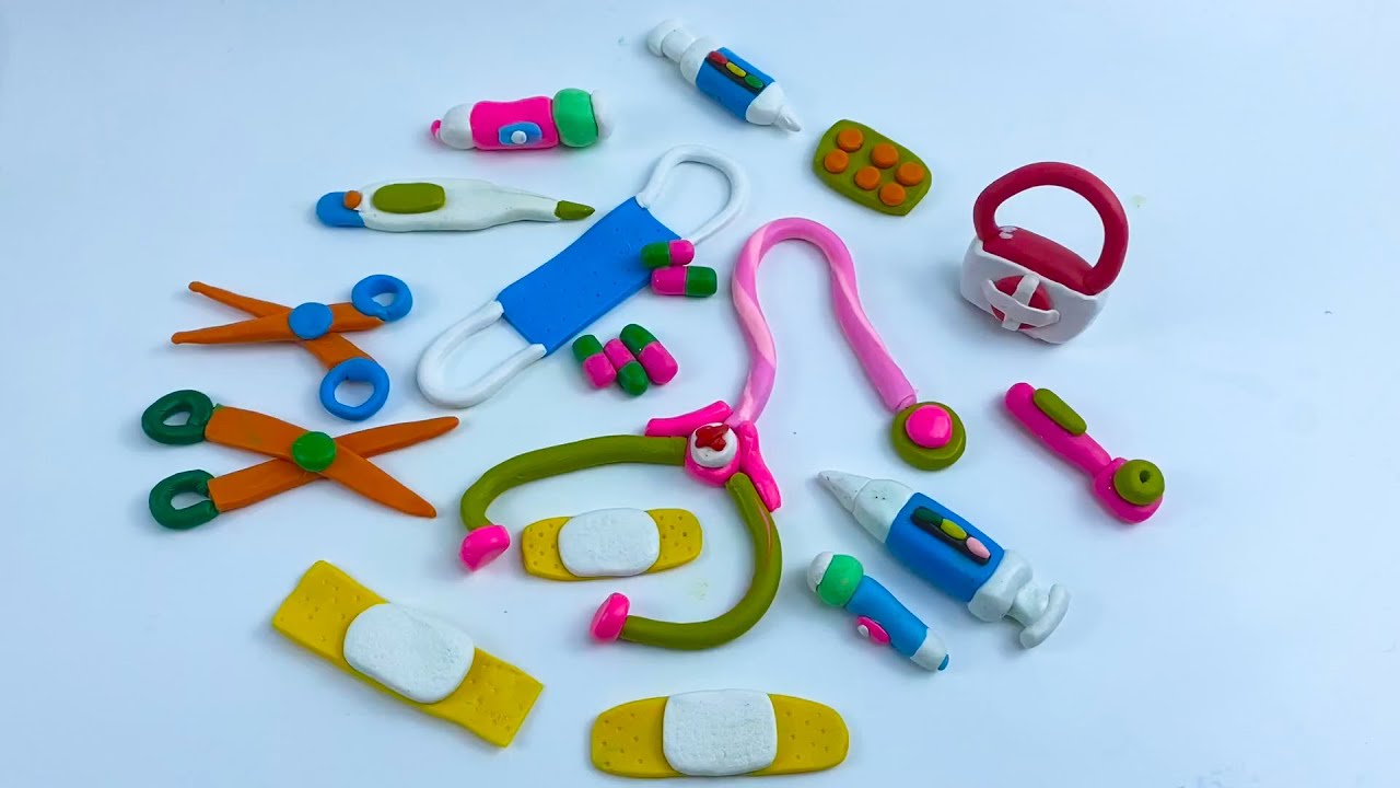 DIY How to Make Polymer Clay Miniature Doctor Set DIY Easy Polymer Clay ...