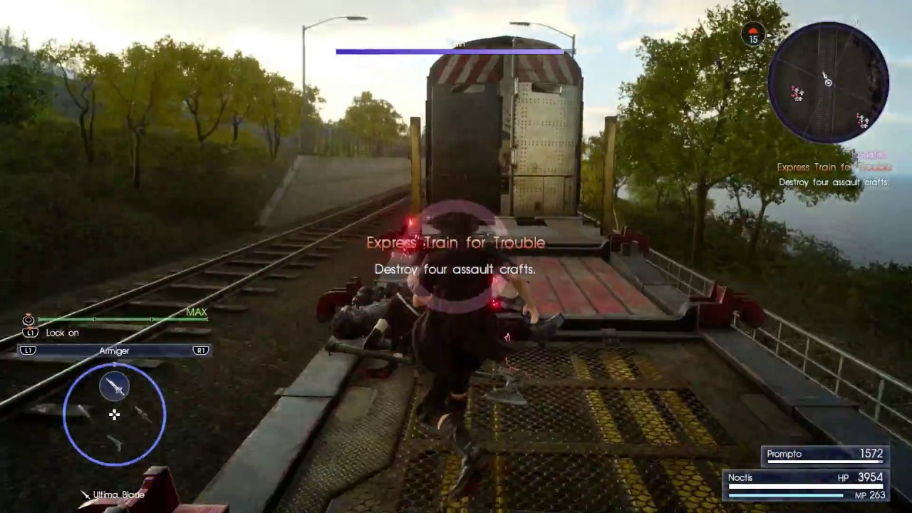 Final Fantasy XV - Express Train for Trouble: Defend Train From Assault ...