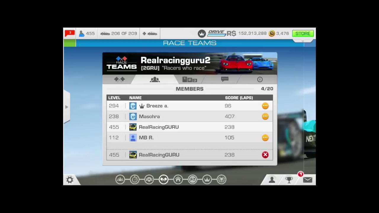 Race Teams TC Players Join Meet Recruit Racers Event Real Racing 3 RR3 ...