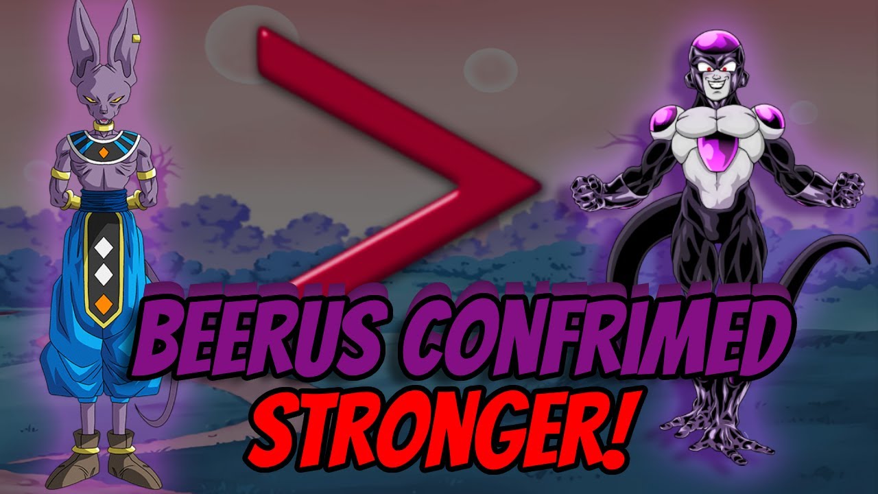 Beerus is Stronger Than Black Frieza Finally Confirmed! - YouTube