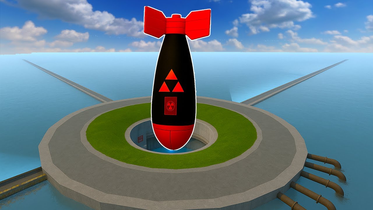 Garry's Mod Nuclear Bombs Testing in the BIG Pit BOOM! - YouTube