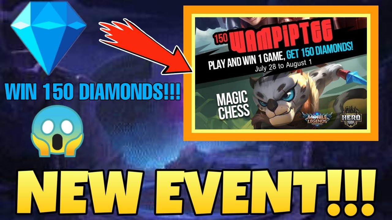 NEW EVENT WIN 150 DIAMONDS IN MAGIC CHESS | MOBILE LEGENDS - YouTube