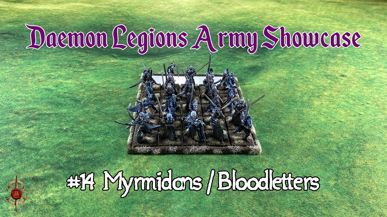 DRW - Building my Daemon army #14 - Myrmidons / Bloodletters - YouTube
