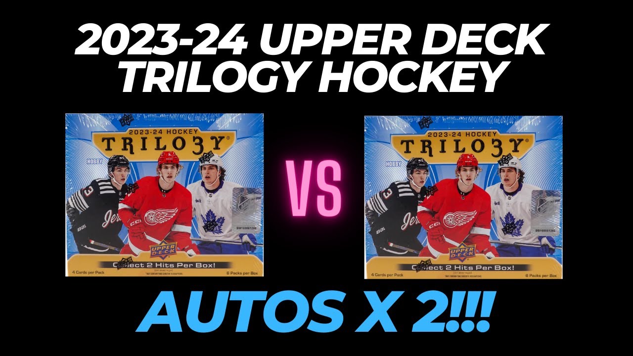 🔥🏒NEW RELEASE - 2023-24 Upper Deck Trilogy Hockey Hobby Box Break ...