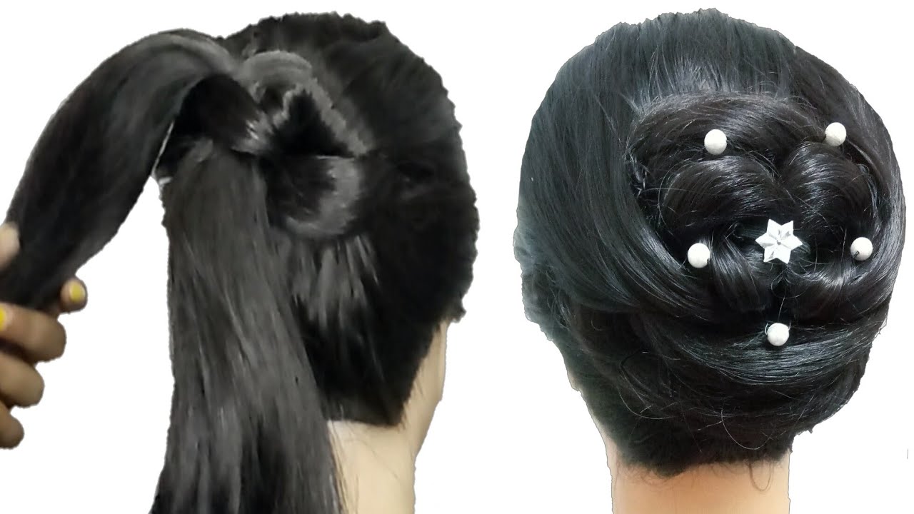 EASY N QUICK HAIRSTYLE FOR FUNCTION (FOR BEGGINERS) - YouTube