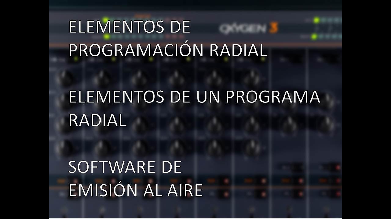 ELEMENTOS DE LA PROGRAMACIÓN RADIAL - YouTube