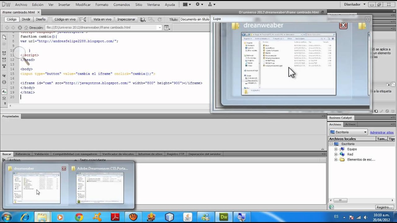 Cambiar Iframe Dinamicamente Con Javascript Youtube