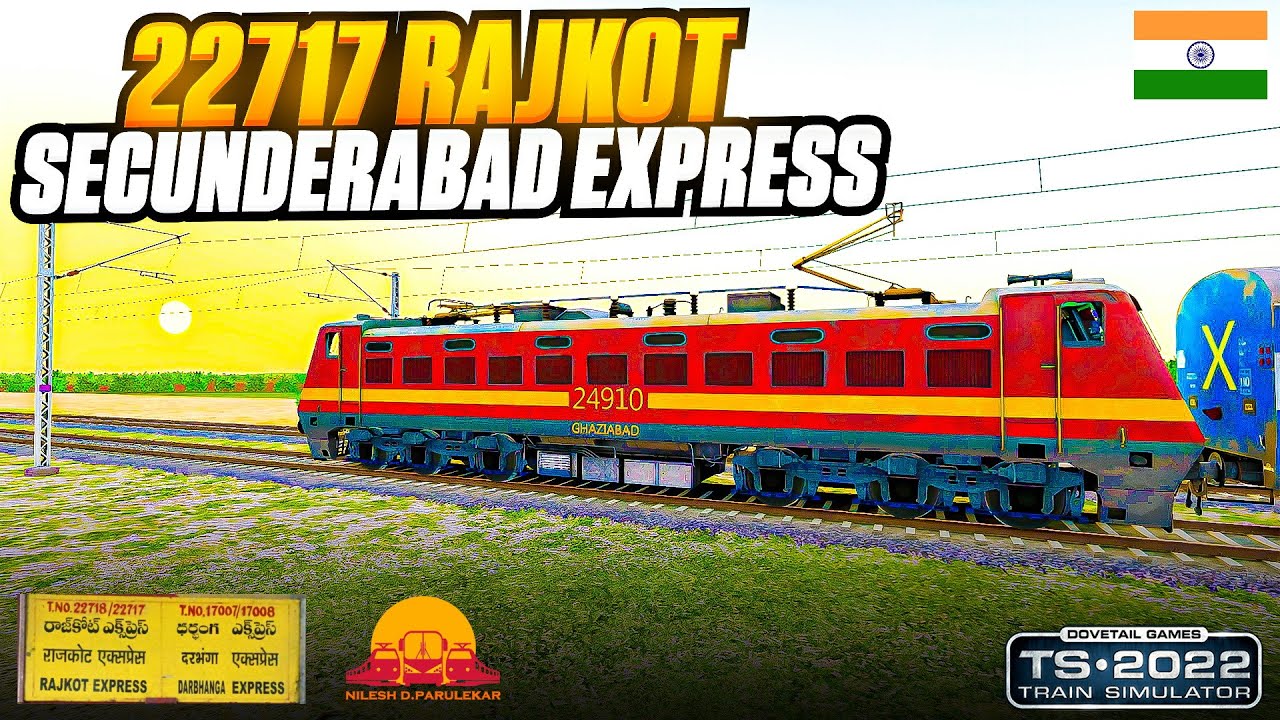 Live🔴Loco Pilot Duty 22717 /Rajkot Secunderabad Express Journey In Game ...