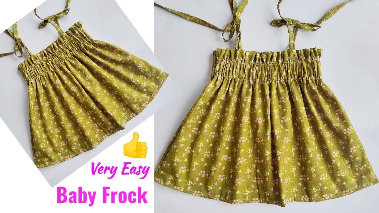 Very Easy Baby Frock Cutting and stitching for 1 Year Baby | Baby Frock ...