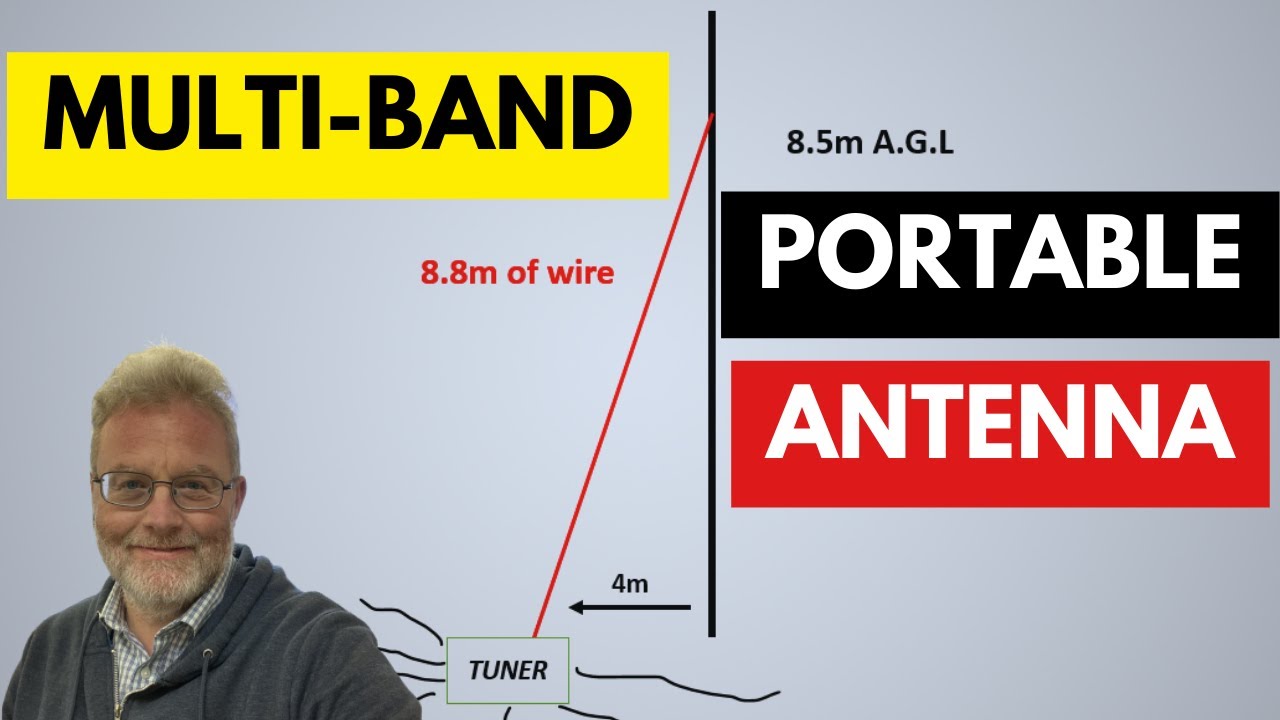 SIMPLE PORTABLE MULTI-BAND HF ANTENNA - HAM RADIO - YouTube