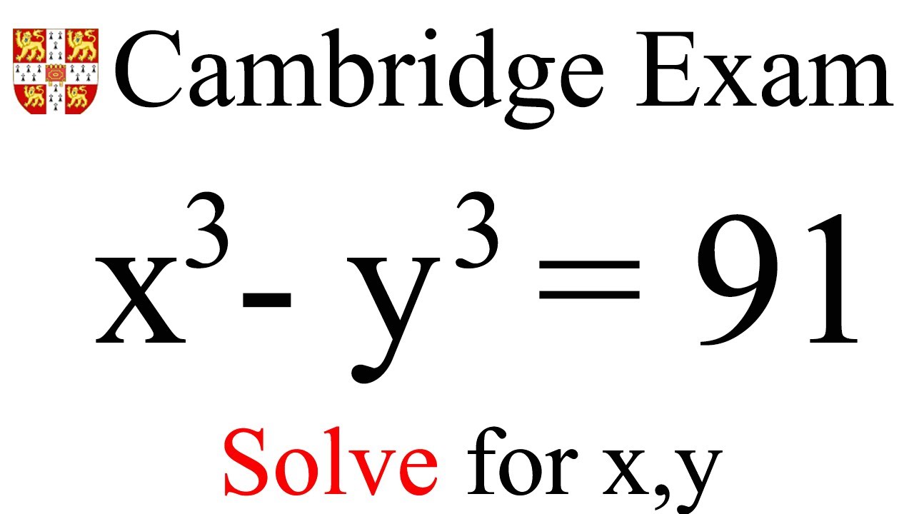 Cambridge Exam | Can You Solve This Algebra Question? - YouTube
