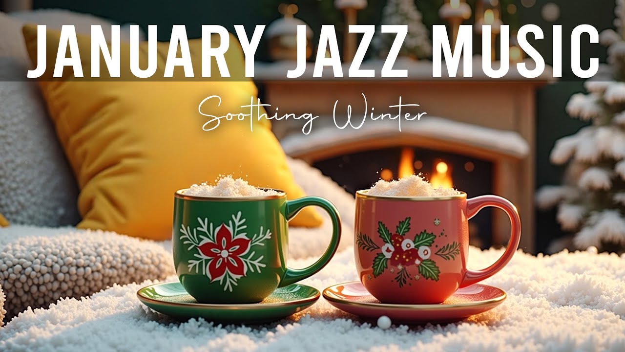 January Jazz Music☕Soothing Winter Piano Jazz Cafe Music & Bossa Nova ...