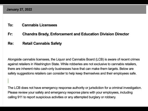 Washington State Liquor and Cannabis Board #WSLCB Finally Admits No ...