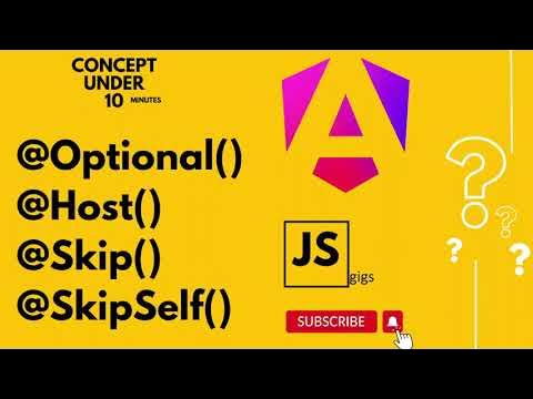 Angular Guide how to use @Optional, @Host, @Skip, and @SkipSelf - YouTube