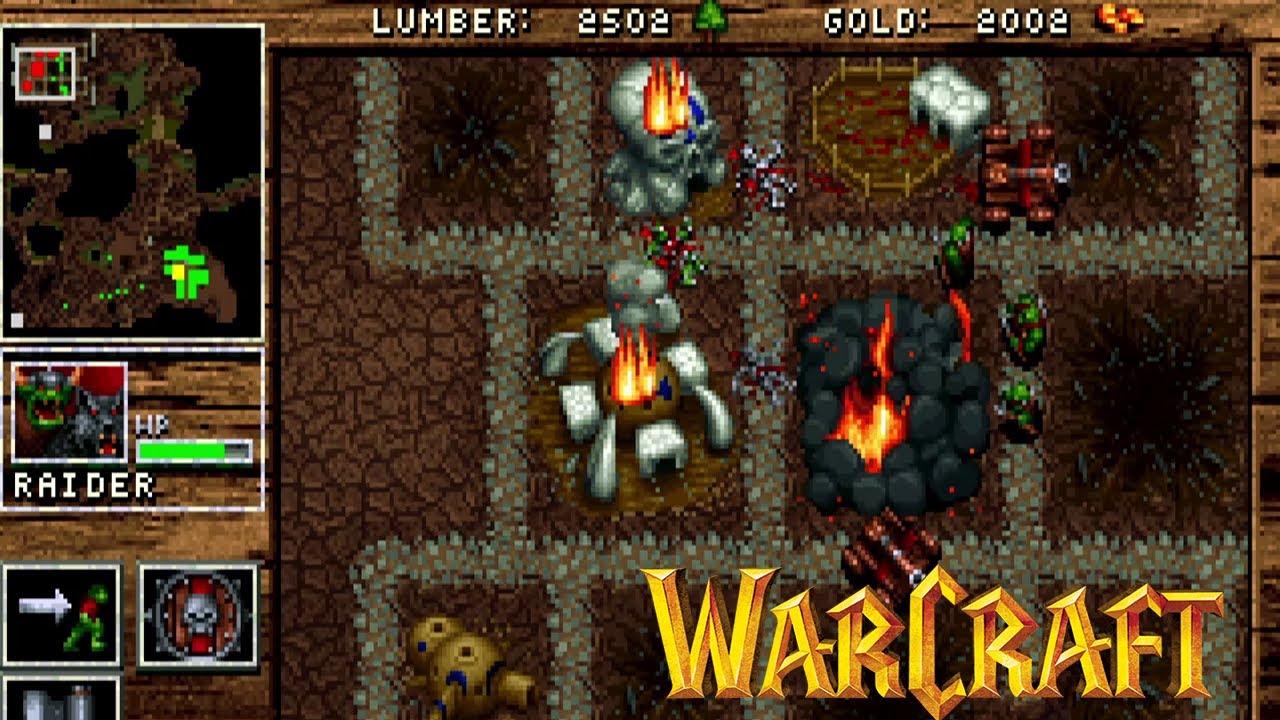Warcraft 1 - Orc Campaign #7 (Battle For The Orcish Throne) - YouTube