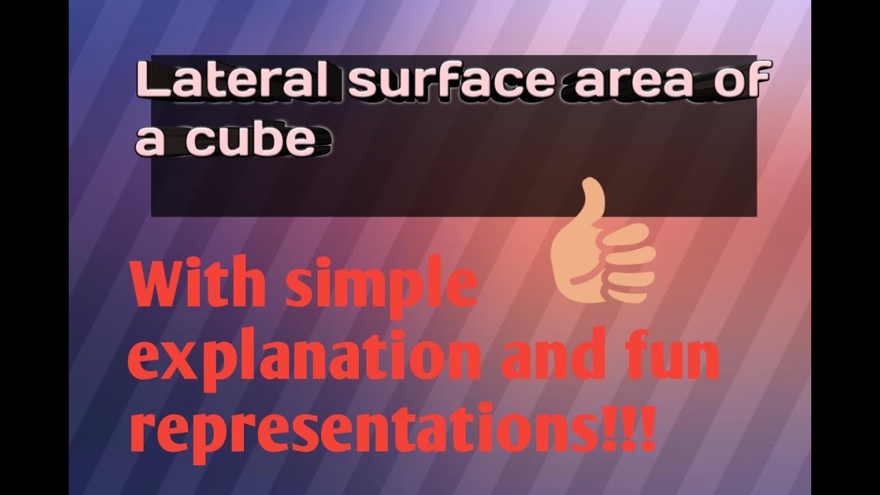 Lateral Surface Area of a cube - YouTube