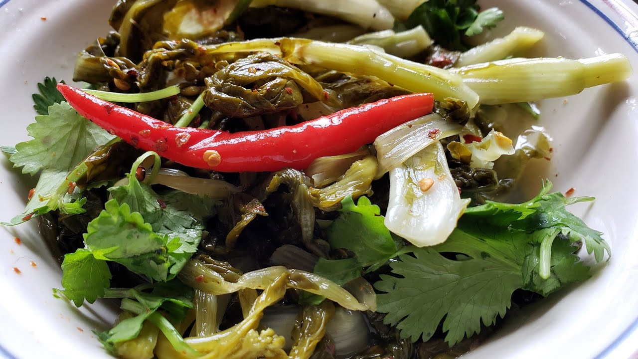 Qhia Ua Zaub Qaub/Zaub Pos How to make pickled mustard green - YouTube