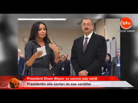 Prezident İlham Əliyev və xanımı səs verdi