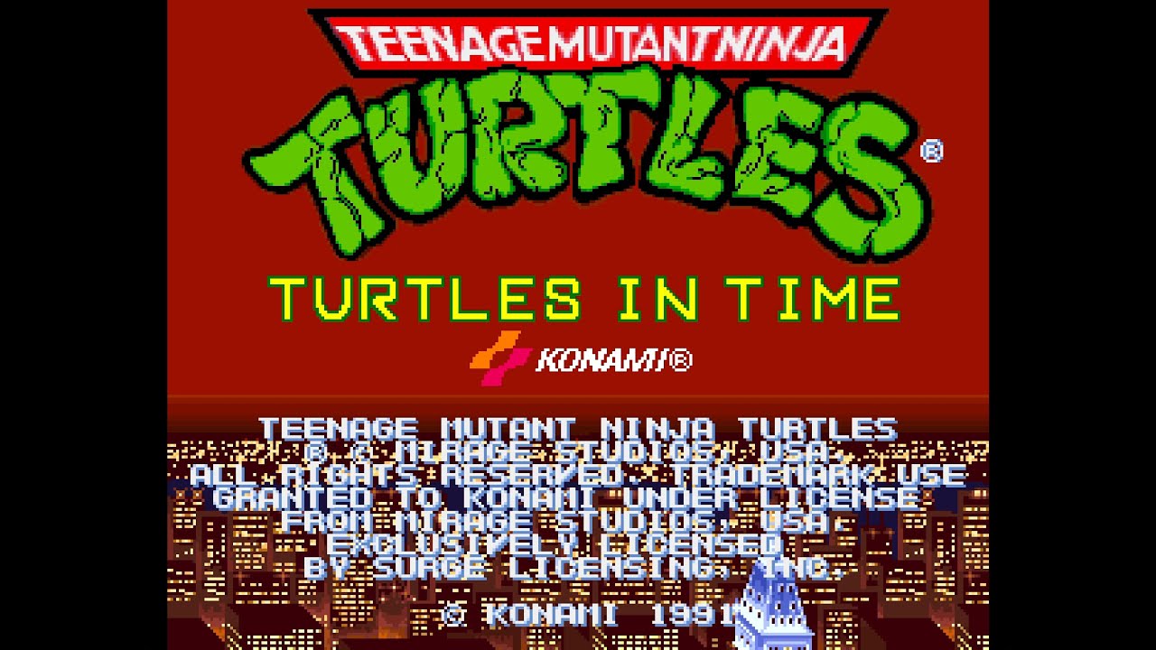 Teenage Mutant Ninja Turtles (TMNT) - Turtles in Time - Konami 1991 ...