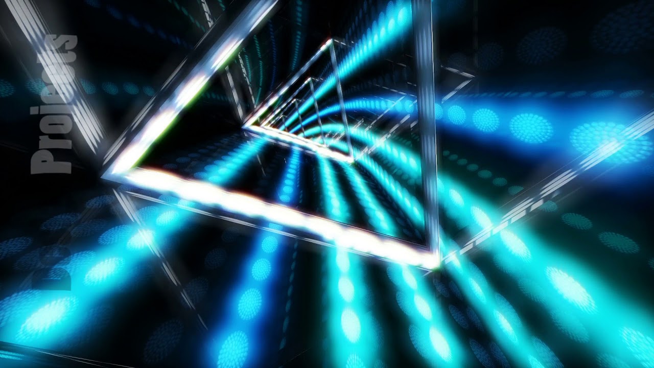 Looped seamless light tunnel for event, concert, presentation, music ...