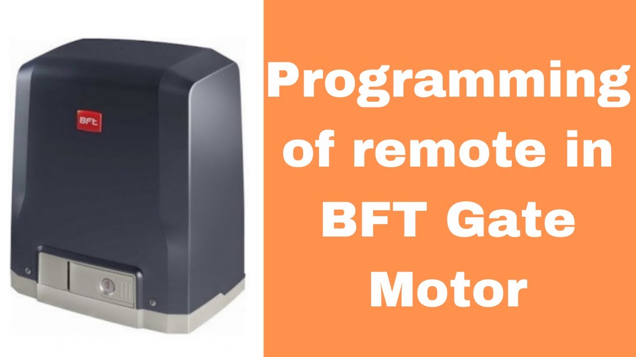 BFT Gate Motor Remote Programming | BFT Remote Programming - YouTube