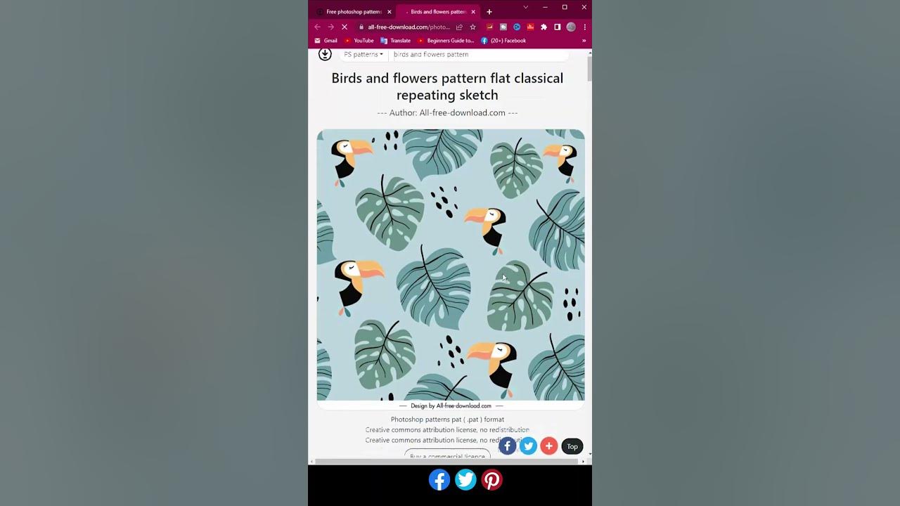 Photoshop Patterns free download & Installing - YouTube