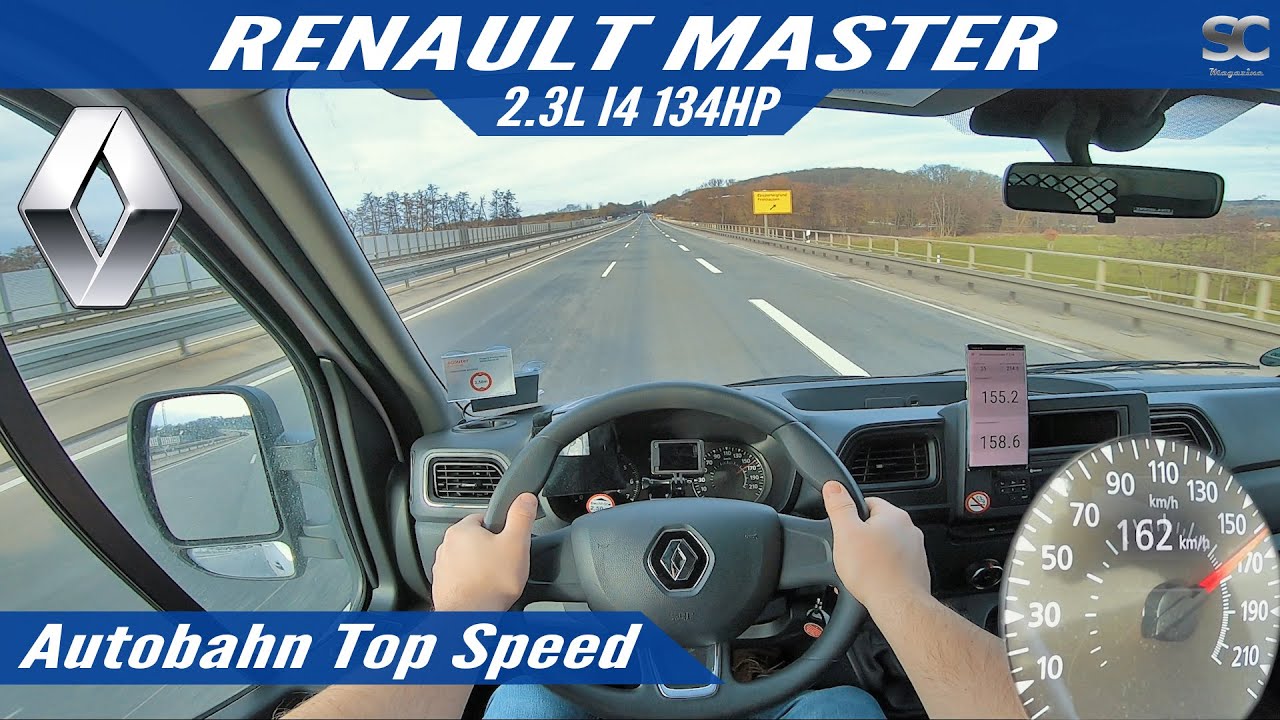 Renault Master Facelift (2020) - Autobahn Top Speed Drive POV - YouTube