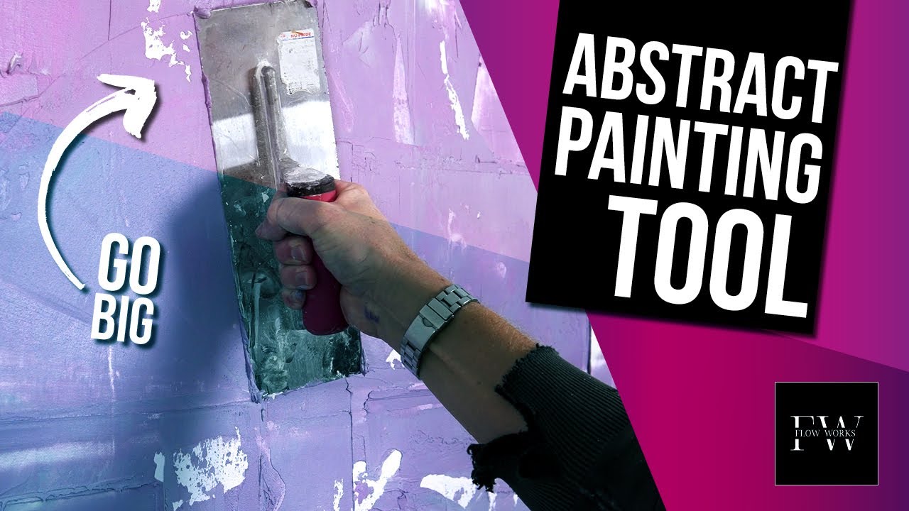 Abstract painting different tools and techniques - DEEP TEXTURED CANVAS ...