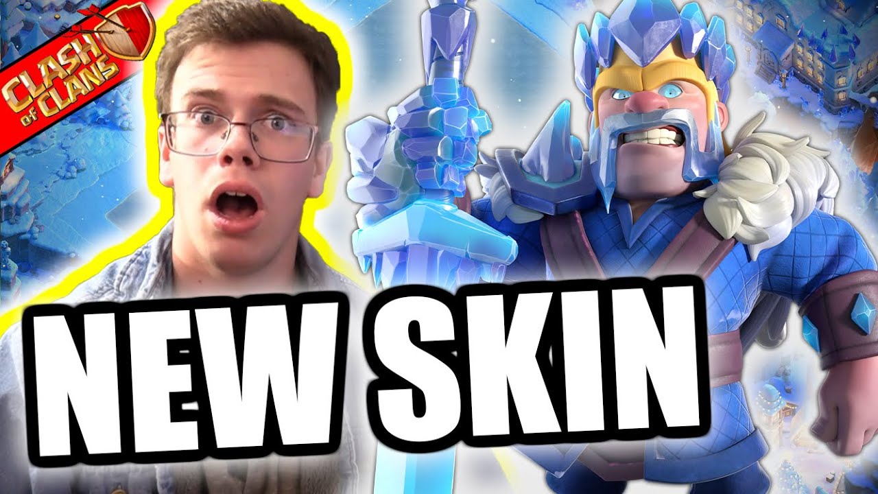 New Ice King Skin & Snow Day Scenery!! Clash of Clans - YouTube