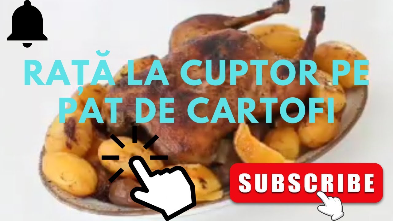Rață delicioasă pe pat de cartofi la cuptor II friptură de rață aromată ...