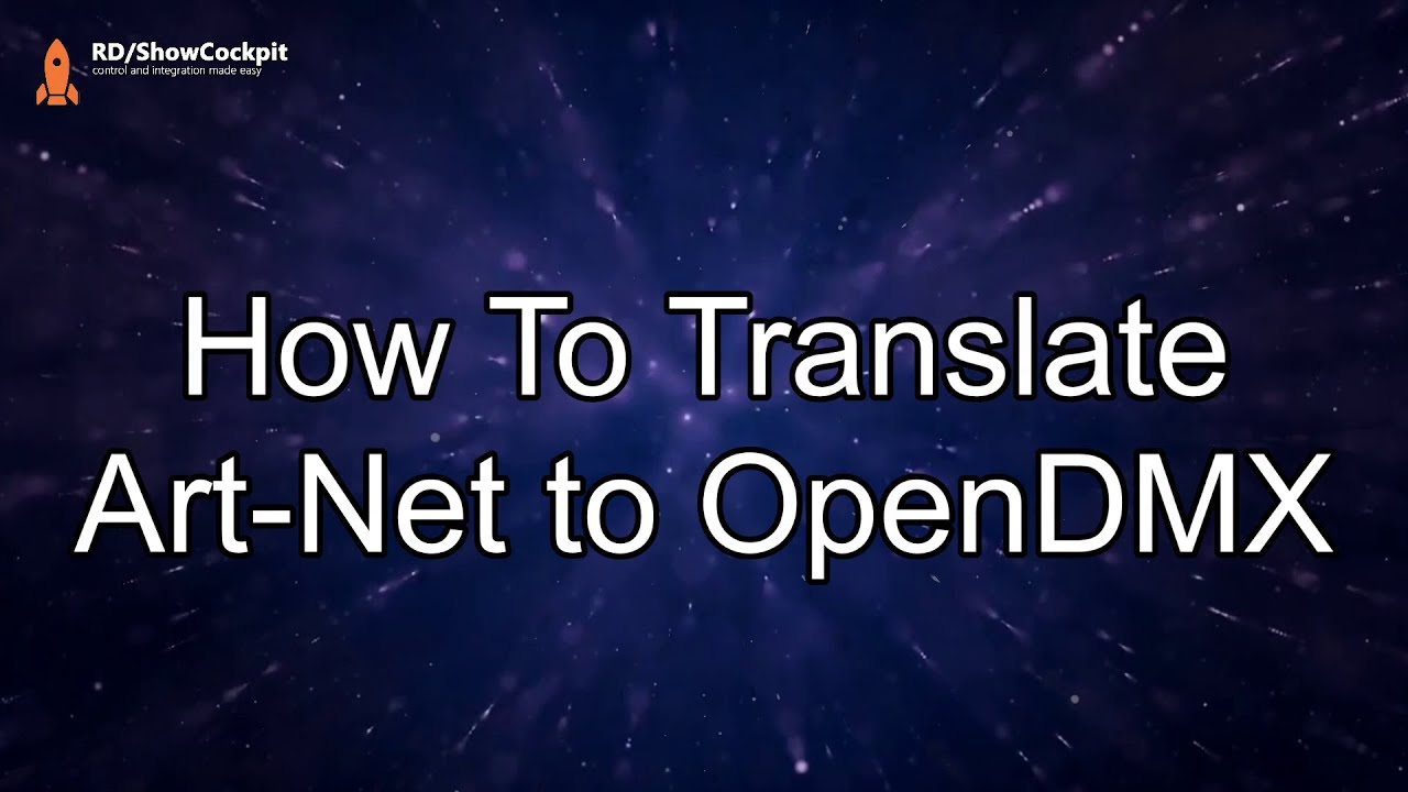 How to translate ArtNet to OpenDMX - YouTube