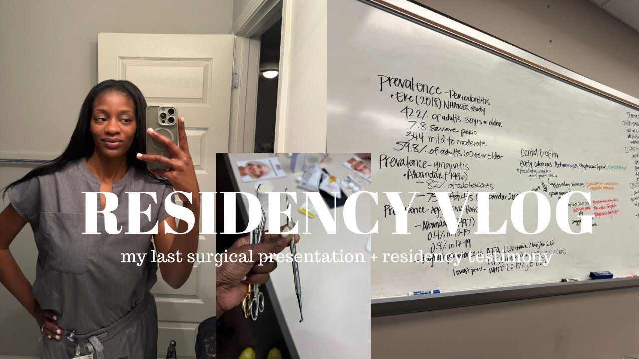 RESIDENCY VLOG | Last presentation, day in the life, residency ...