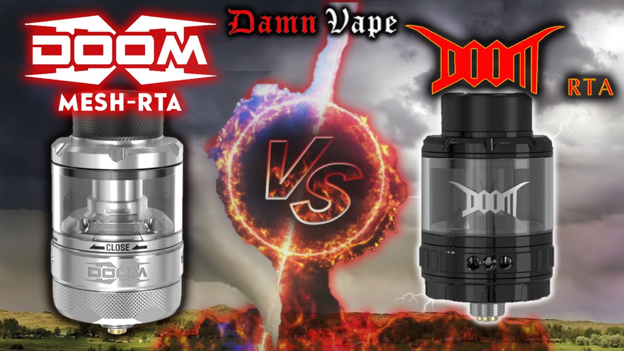 Damn Vape Doom RTA vs Doom X RTA Comparison Review - YouTube