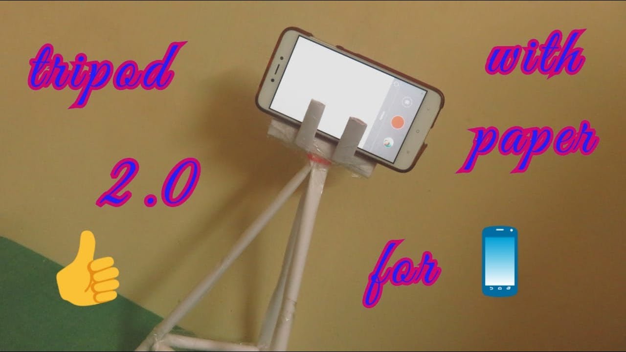 Have a paper and tape! make this tripod,How to make a paper best tripod ...