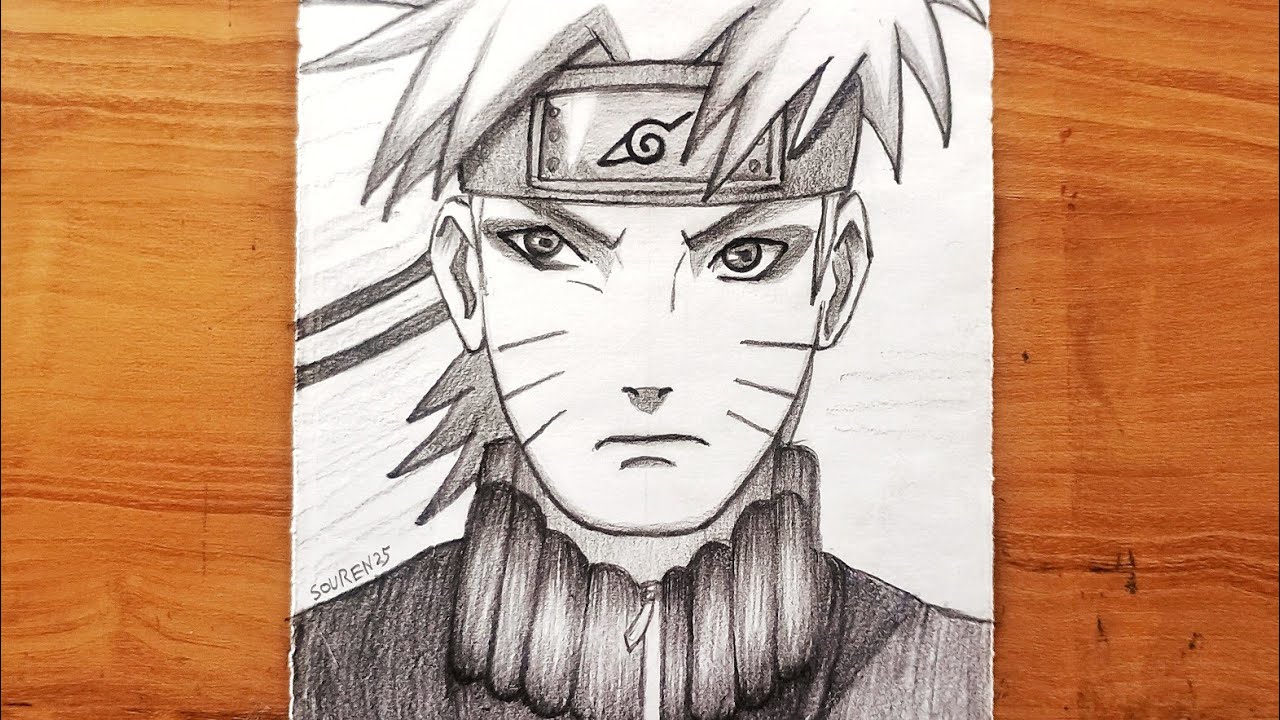 How To Draw Naruto Uzumaki || Step By Step Sketching Process - YouTube