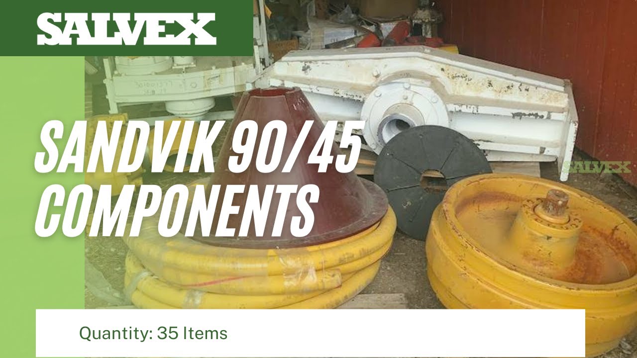 Current Sale - Sandvik 90/45 Components (Gear Boxes, Bushings, Pumps ...