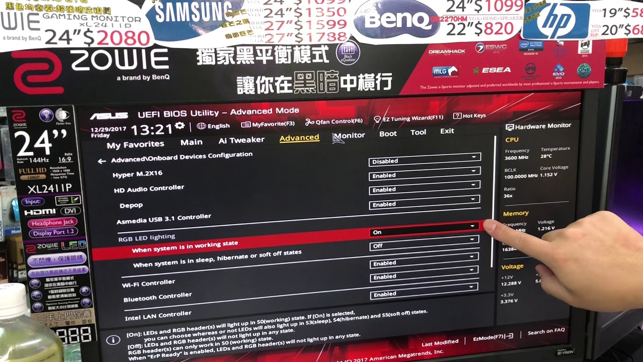 如何關閉Asus 底板 RGB Led 燈? How to turn on/off the Asus MB RGB Led light ...