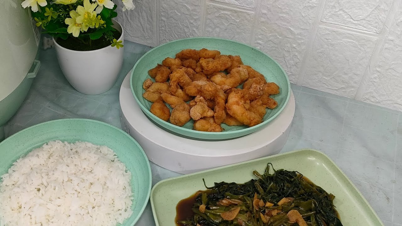 Menu Masakan Sehari-hari | Udang Crispy dan Tumis kangkung # ...