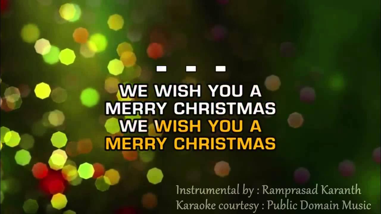 We wish you a Merry Christmas | Instrumental with lyrics - YouTube